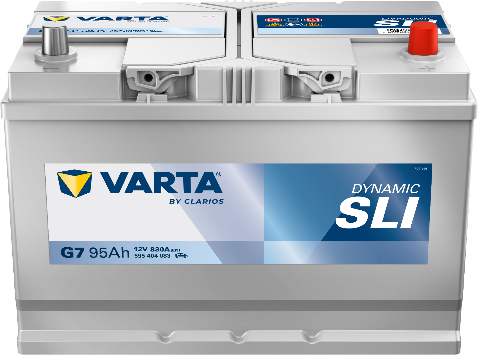 Batterie de démarrage Varta Blue Dynamic G7 12V 95Ah / 830A