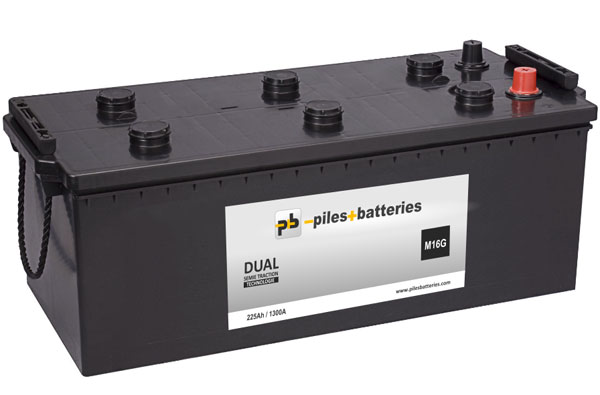Batterie démarrage PL / camion M16G/D6 12V 225AH 1300A